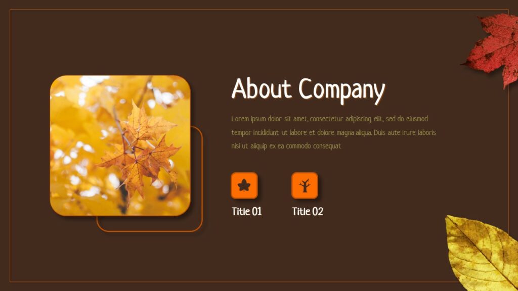 Free Hello Autumn Theme Template