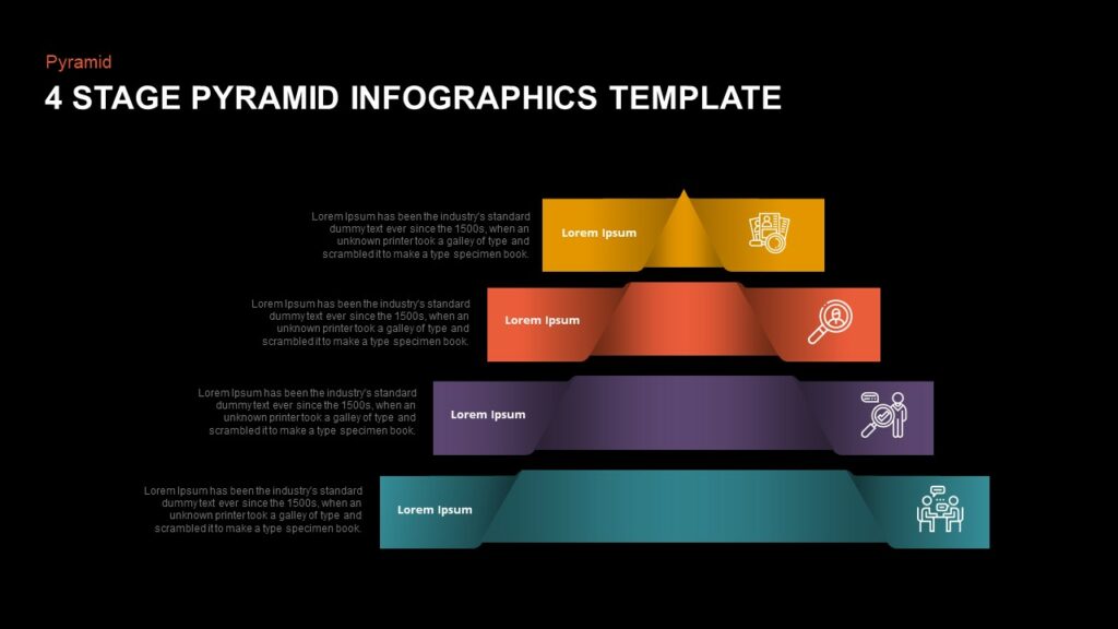 Free 4 Stage Pyramid Infographic Template