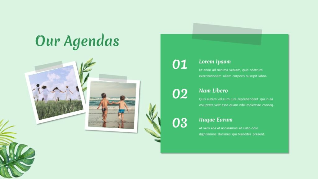 Free Google Slides Polaroid Template PowerPoint