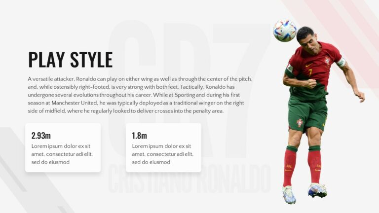Free Google Slides Cristiano Ronaldo Template PowerPoint