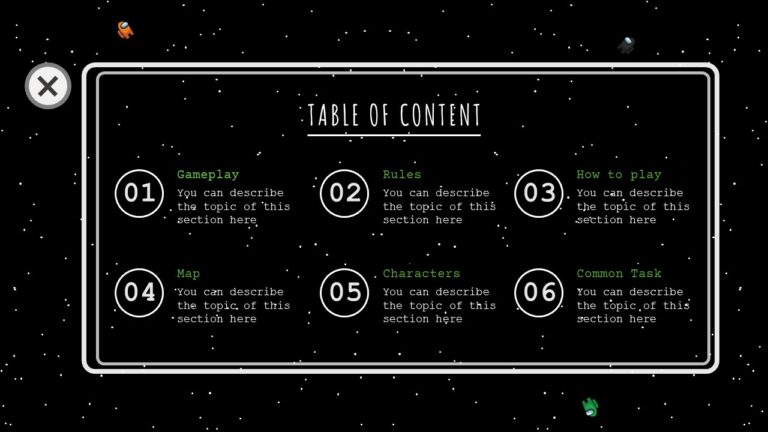 Free Among Us Game Template