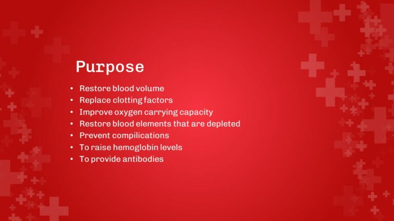 Free Blood Transfusion PPT Template & Google Slides