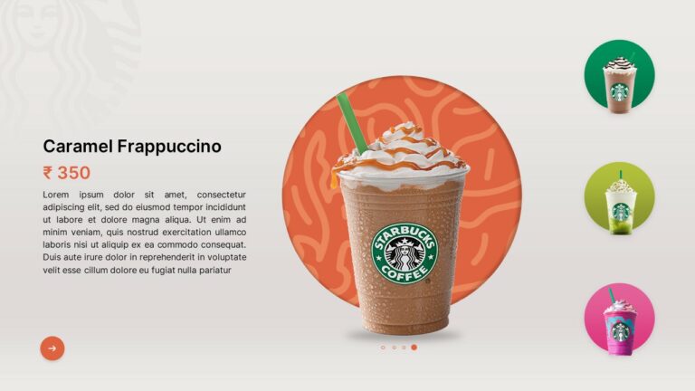 Free Animated Starbucks PowerPoint Template & Google Slides