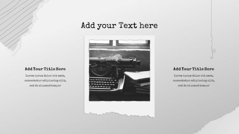 Free Retro Typewriter Slides Template PowerPoint