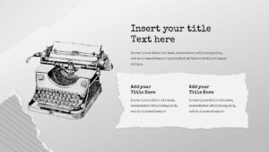 Free Retro Typewriter Slides Template PowerPoint