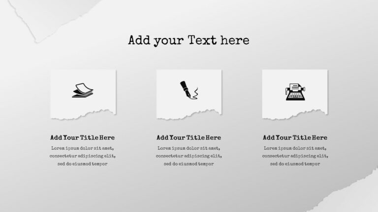 Free Retro Typewriter Slides Template PowerPoint