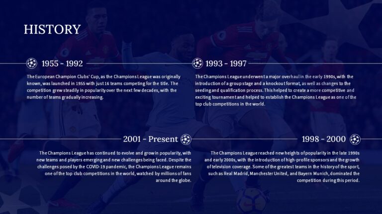 Free UEFA Champions League Template PowerPoint