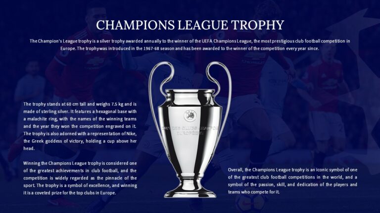 Free UEFA Champions League Template PowerPoint