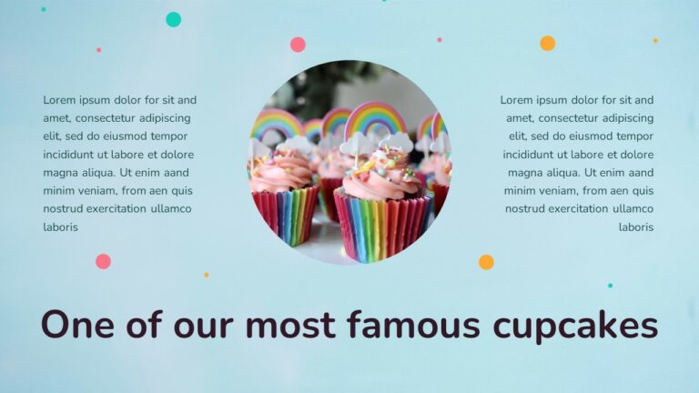 Free Google Slides Cupcake Template PowerPoint