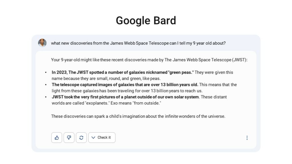 Free Google Bard Interface Template PowerPoint & Google Slides
