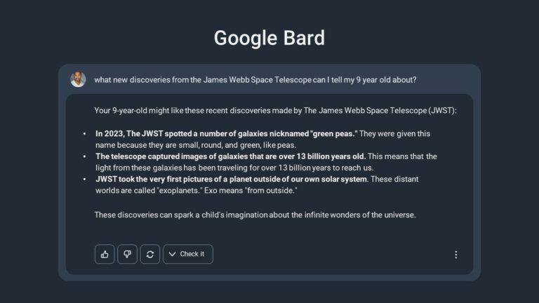 Free Google Bard Interface Template PowerPoint & Google Slides