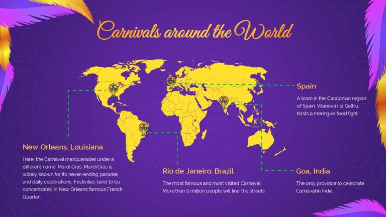 Free Mardi Gras Theme Template PowerPoint & Google Slides