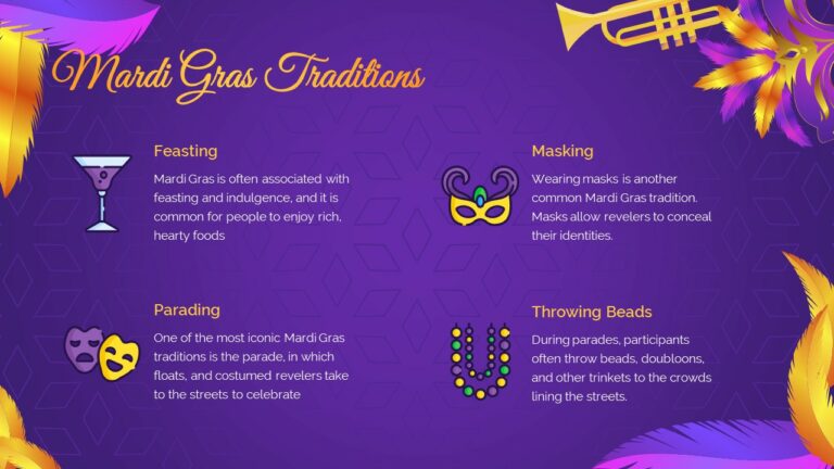 Free Mardi Gras Theme Template PowerPoint & Google Slides