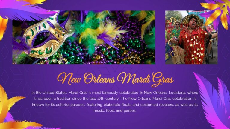 Free Mardi Gras Theme Template PowerPoint & Google Slides