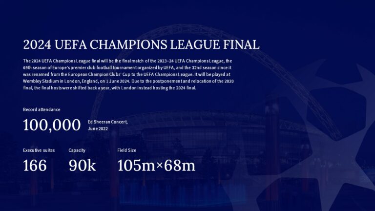 Free UEFA Champions League Template PowerPoint