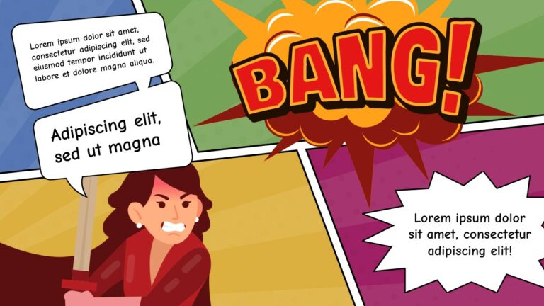 Free Google Slides Comic Book Style Template PowerPoint