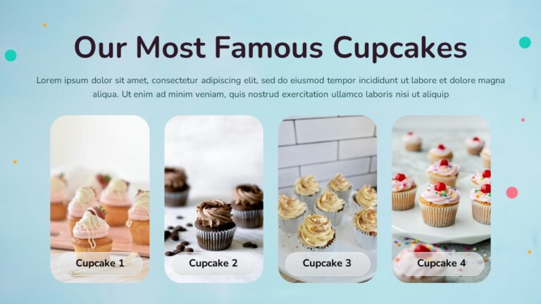 Free Google Slides Cupcake Template PowerPoint