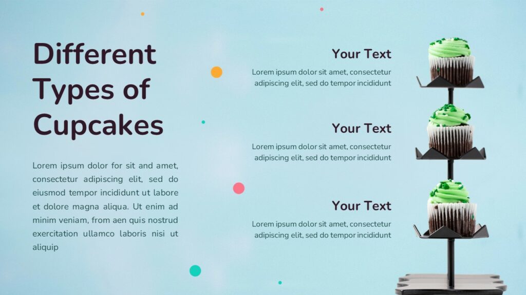 Free Google Slides Cupcake Template PowerPoint