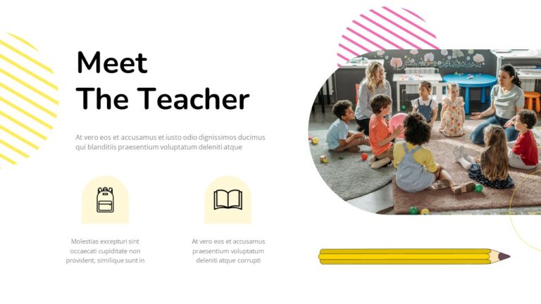 Free Google Slides Meet the Teacher PowerPoint Template