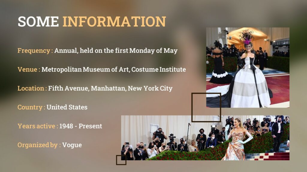 Free Met Gala 2023 Theme Template PowerPoint & Google Slides