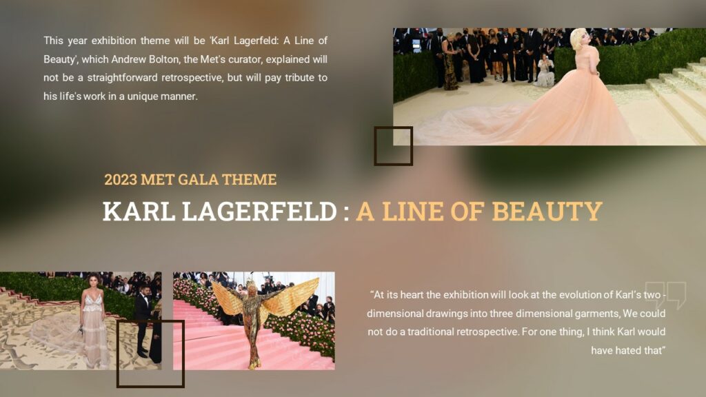 Free Met Gala 2023 Theme Template PowerPoint & Google Slides