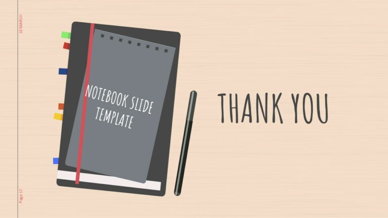 Free Digital Notebook Template PowerPoint and Google Slides
