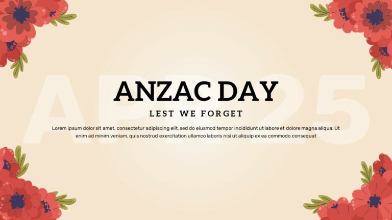 Free Google Slides ANZAC Day Template PowerPoint