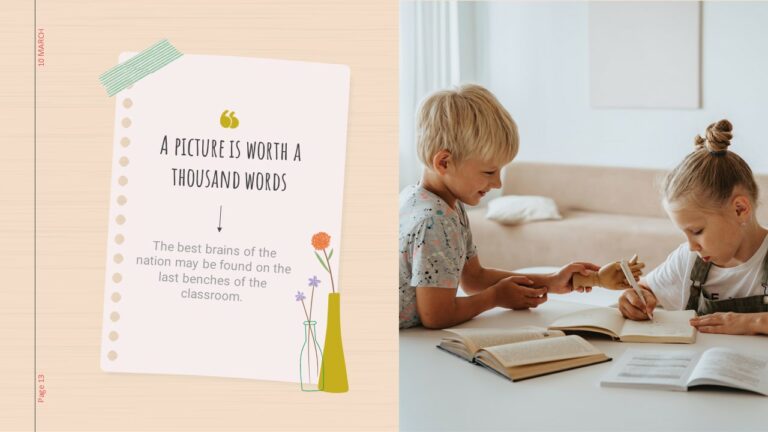 Free Digital Notebook Template PowerPoint and Google Slides