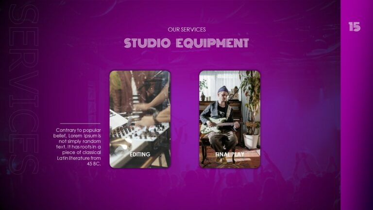 Free Google Slides Music Infographic PowerPoint