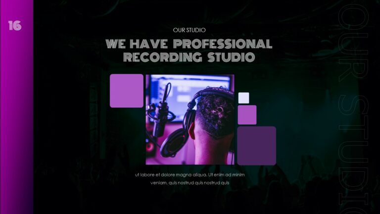 Free Google Slides Music Infographic PowerPoint