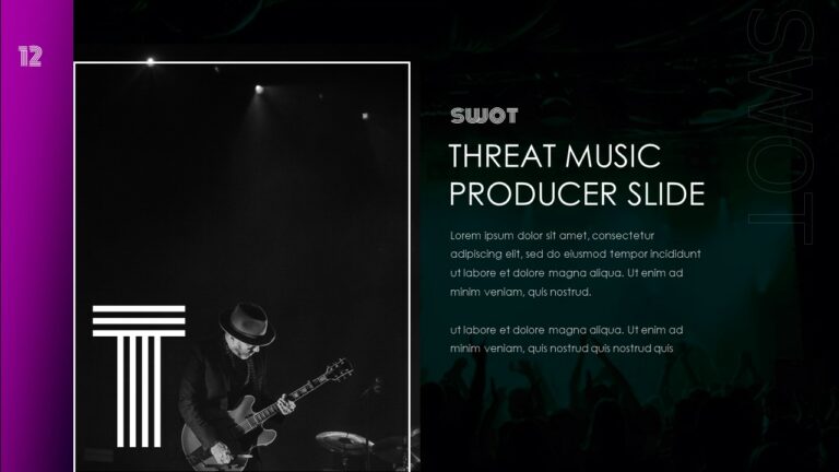 Free Google Slides Music Infographic PowerPoint