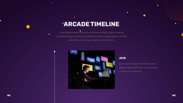 Free Google Slides Arcade Game Presentation Template