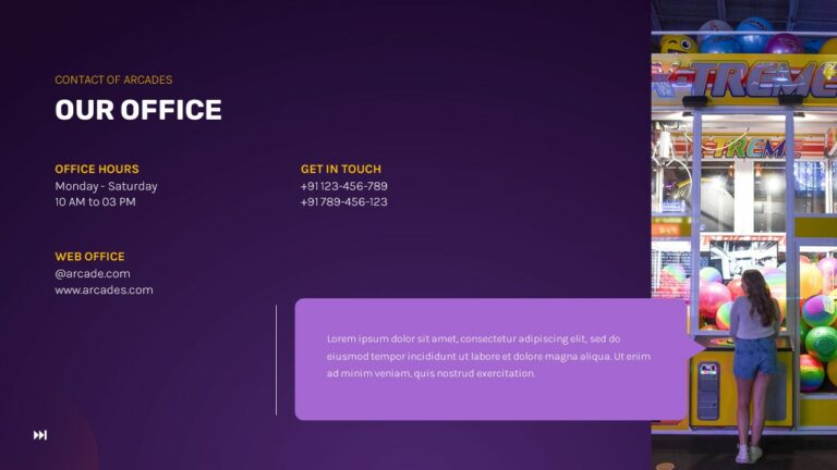 Free Google Slides Arcade Game Presentation Template