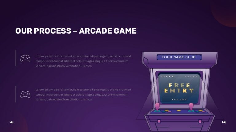 Free Google Slides Arcade Game Presentation Template
