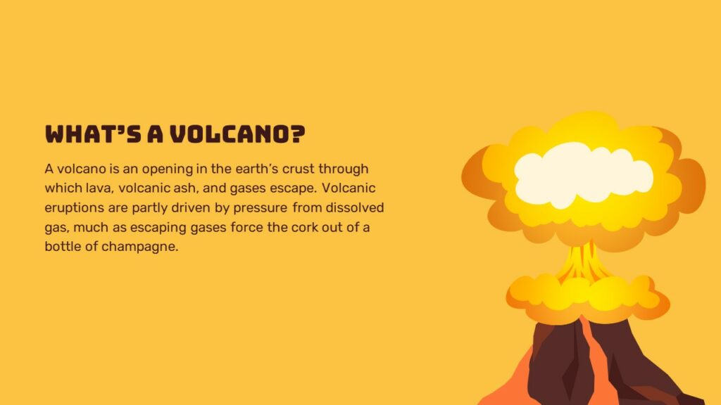 Free Google Slides Volcano PowerPoint Template
