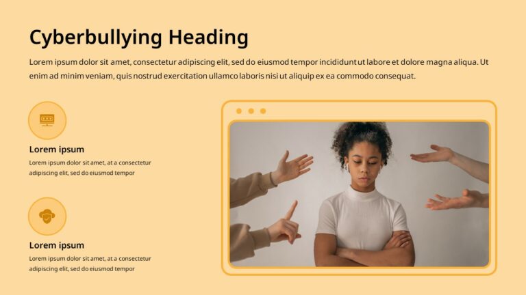 Free Google Slides Cyberbullying PowerPoint Template