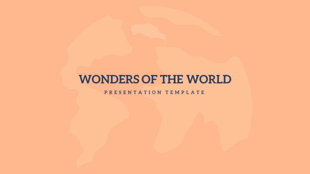 Free Wonders of the world template PowerPoint & Google Slides