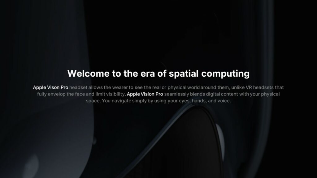 Free Apple Vision Pro Template PowerPoint & Google Slides