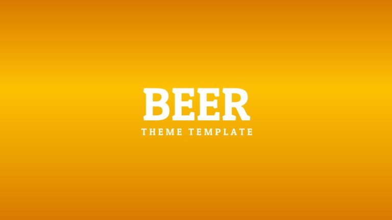 Free Animated Beer PowerPoint Template and Google Slides