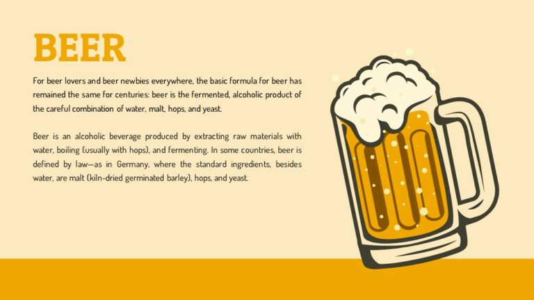 Free Animated Beer PowerPoint Template and Google Slides