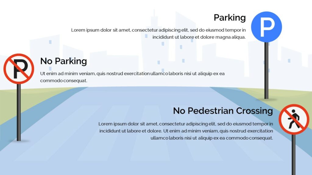 Free Road Signs Template PowerPoint & Google Slides