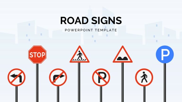 Free Road Signs Template PowerPoint & Google Slides