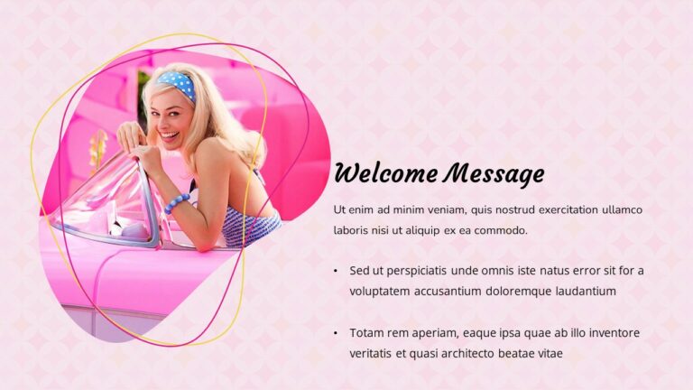 Free Barbie Movie Theme Presentation Template