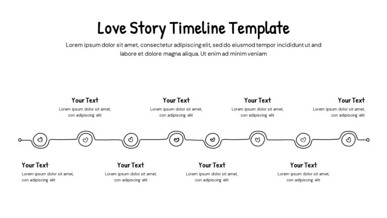 Free Love Story Timeline Template