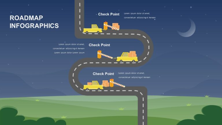 Free Colorful Roadmap Infographics Template