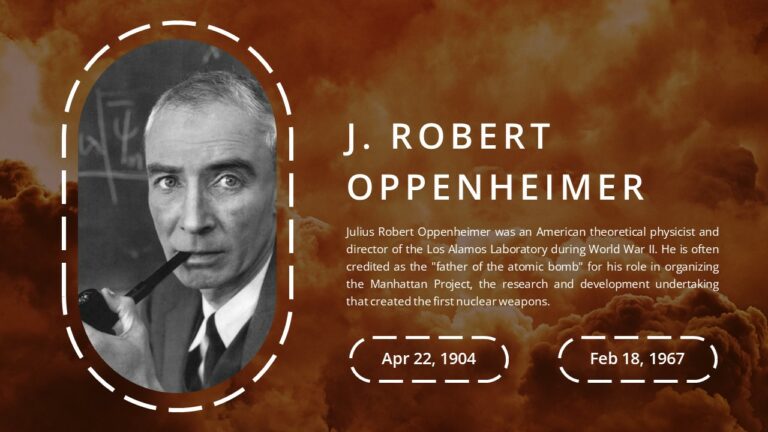 Free Oppenheimer Movie Theme Template
