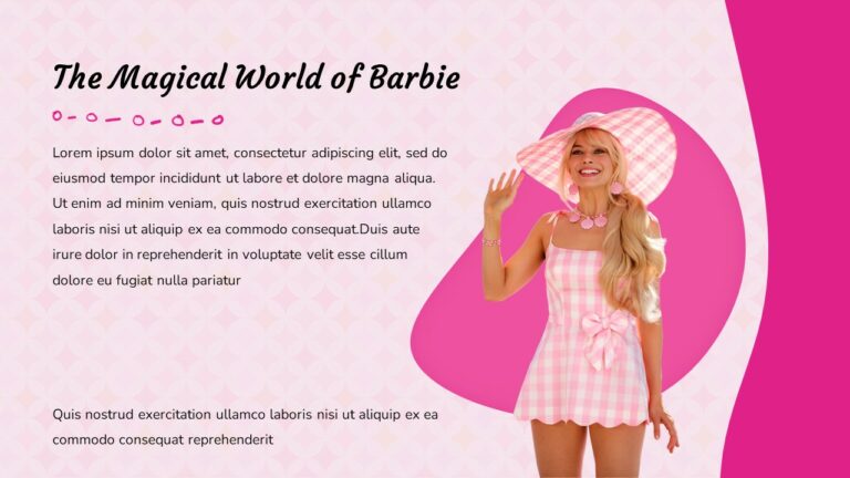 Free Barbie Movie Theme Presentation Template