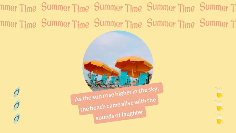 Free Google Slides Summer Theme PowerPoint Template
