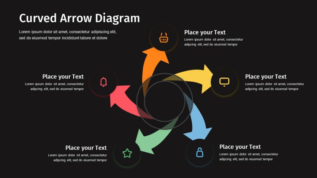 Free Curved Arrow Template PowerPoint & Google Slides