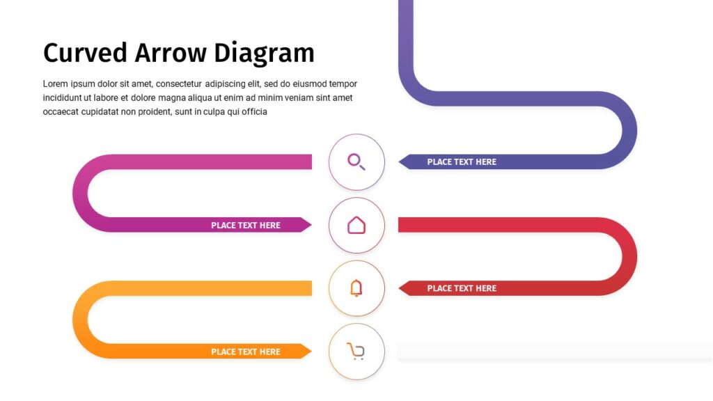 Free Curved Arrow Template PowerPoint & Google Slides